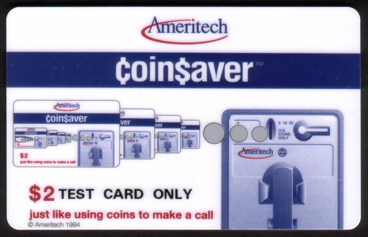 Phone Cards For Collectors - Vintage Ameritech coinsaver phone card ...