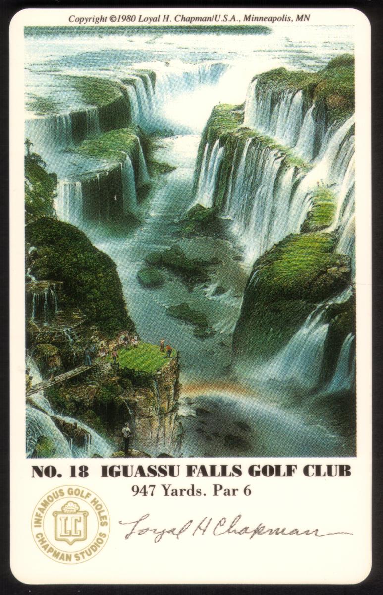 Phone Cards For Collectors - 1980 Loyal H. Chapman Iguassu Falls Golf ...