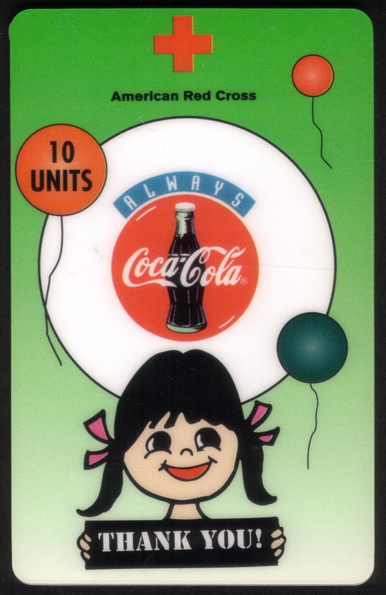 Phone Cards For Collectors - Vibrant American Red Cross and Coca-Cola ...