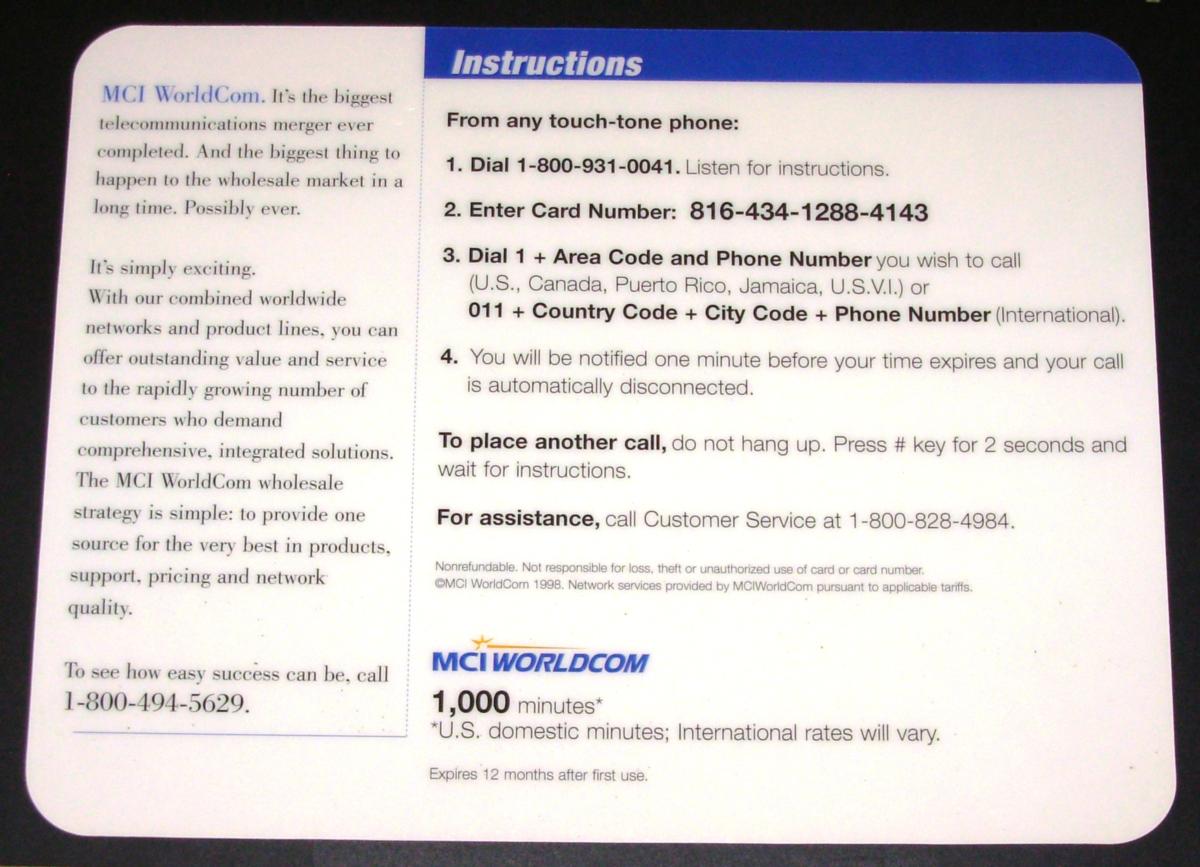 Phone Cards For Collectors - Collectible Phone Cards - promotional ...