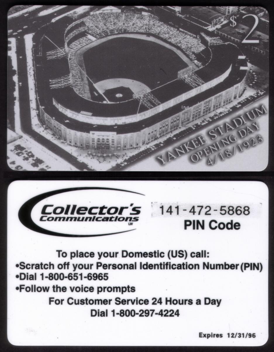 Phone Cards For Collectors - Collectible Phone Cards - Sports: Baseball ...